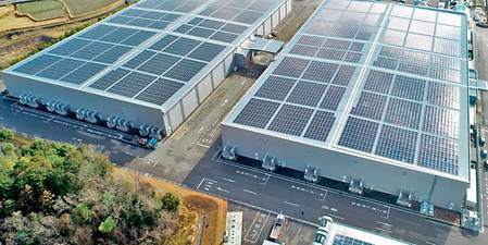 Japan's largest solar energy system for self-use at Iga Campus. - DMG MORI