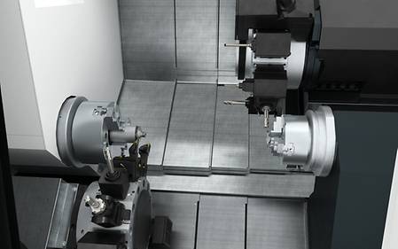 Highly productive universal turning with two turrets - DMG MORI